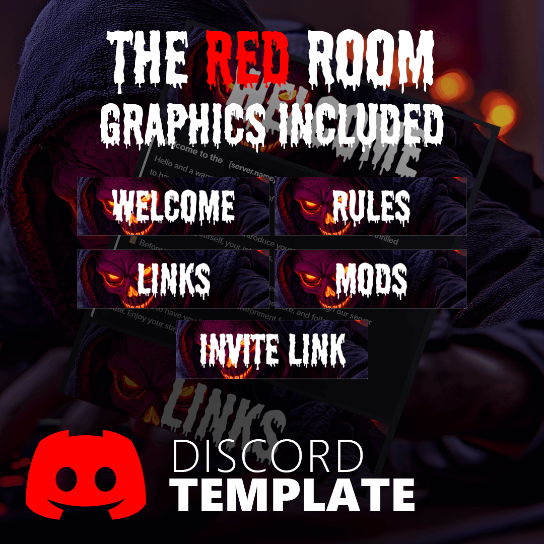 The Red Room – Horror Discord Server Template – Quality Streamers